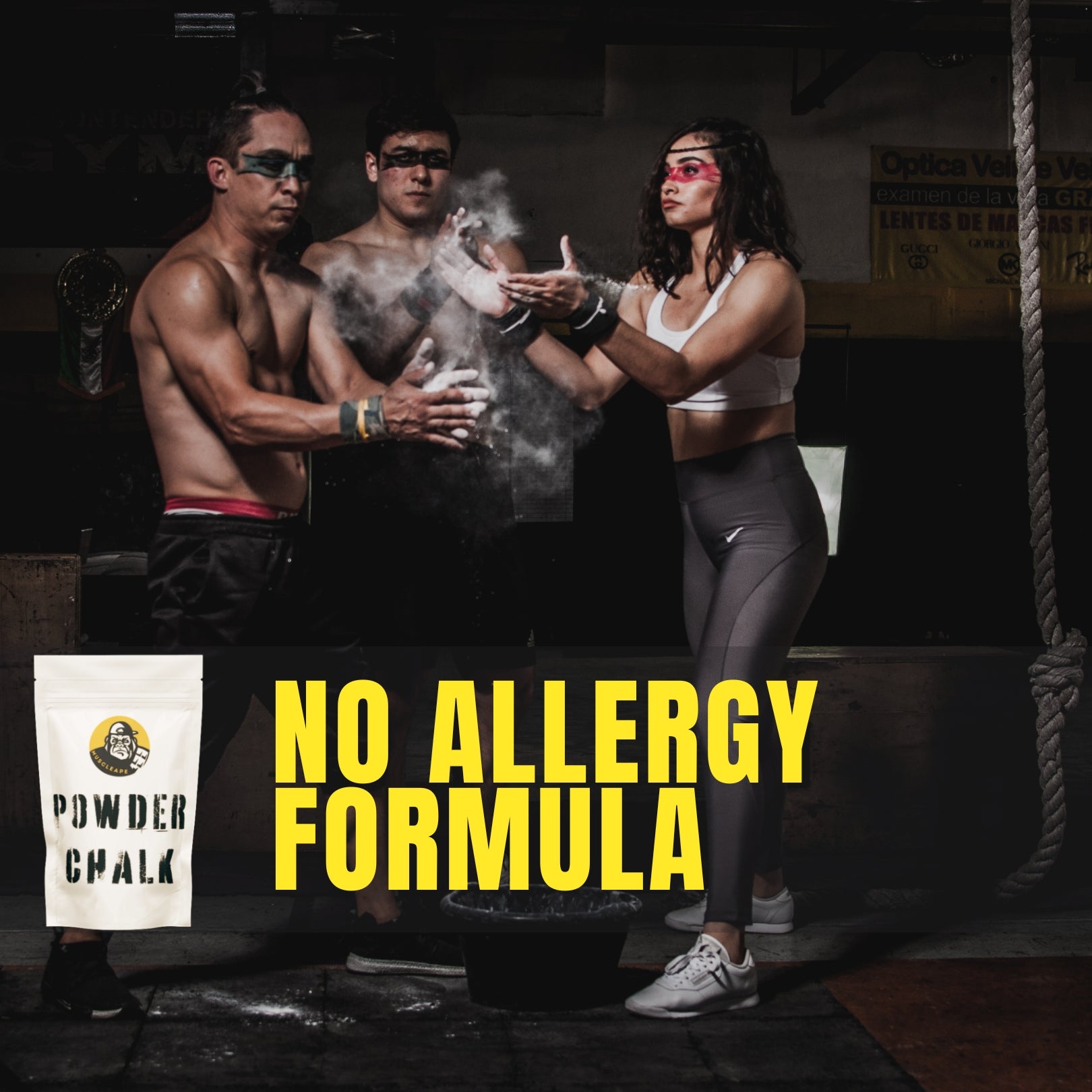 Muscleape Chalk Powder for Superior Grip. 500gm Premium Chalk for Weig